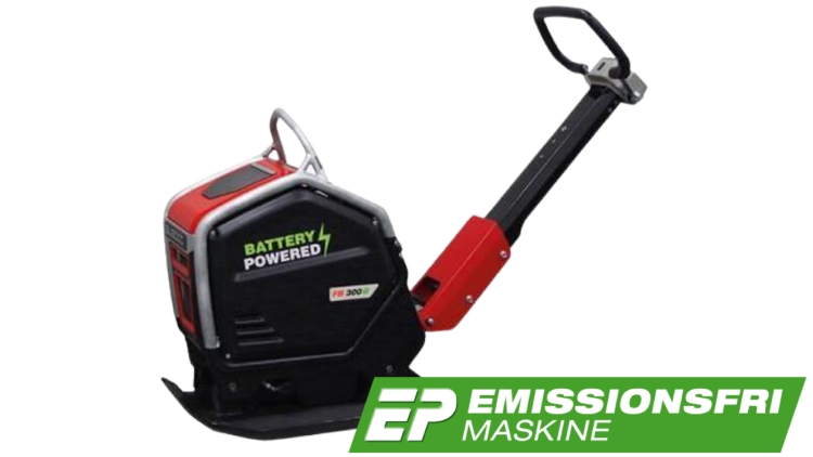 Swepac FB300B Pladevibrator - Emissionsfri maskine